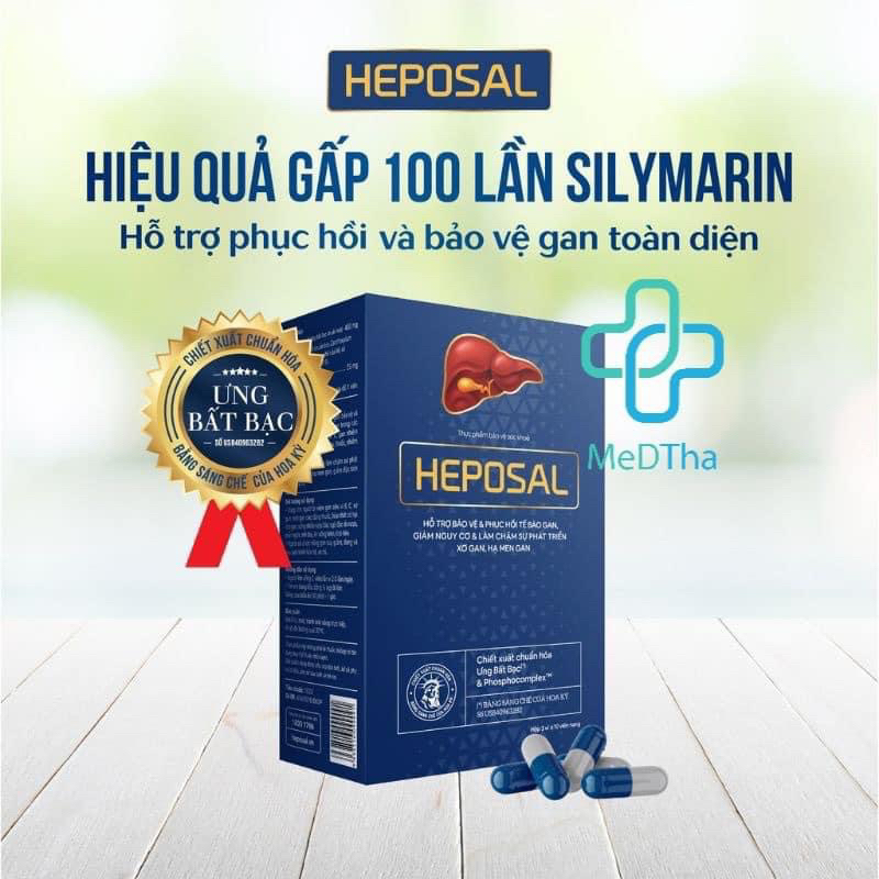 Heposal - Giải Độc Gan, Bổ Gan, Thải Độc Gan, Silymarin, Tăng Cường ...