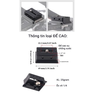 Đế tháo lắp nhanh Gimbal DJI Ronin RS3 mini RS3Pro RS2 RS3 Pro Mini ...