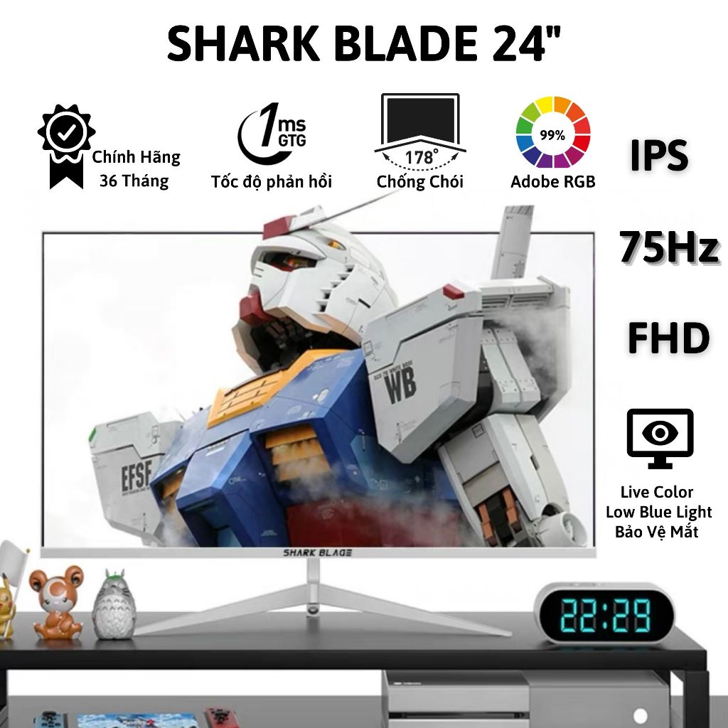 Màn Hình Chính Hãng SHARK BLADE IPS 24INCH - Mới 100% FullBox - Bảo ...