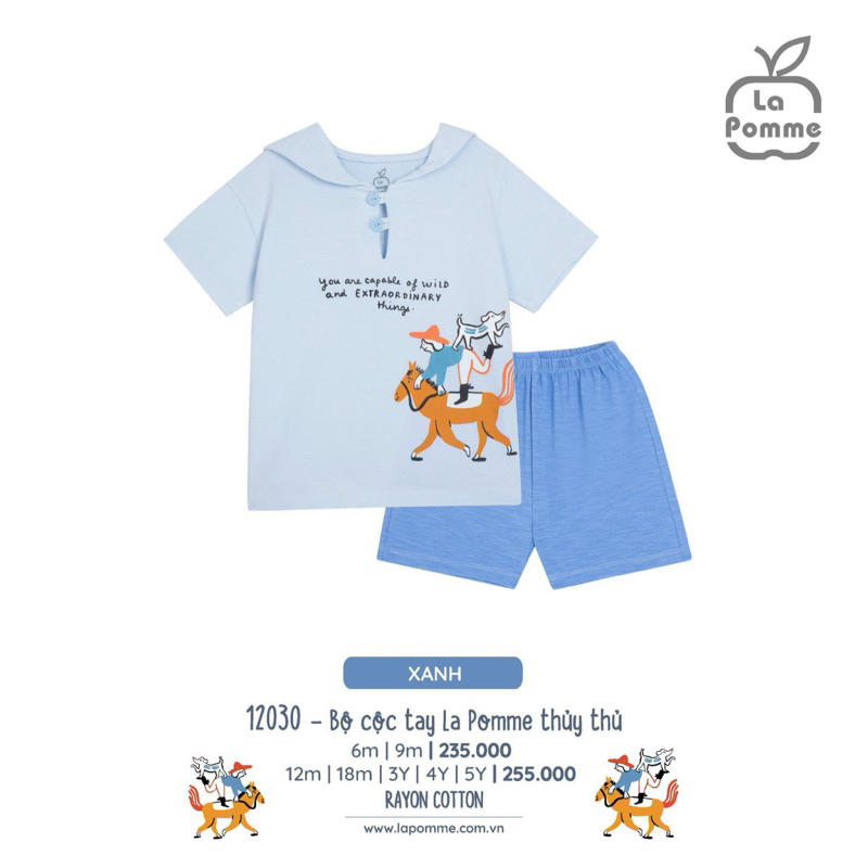 Lampome - Bộ cộc tay thuỷ thủ | Shopee Việt Nam