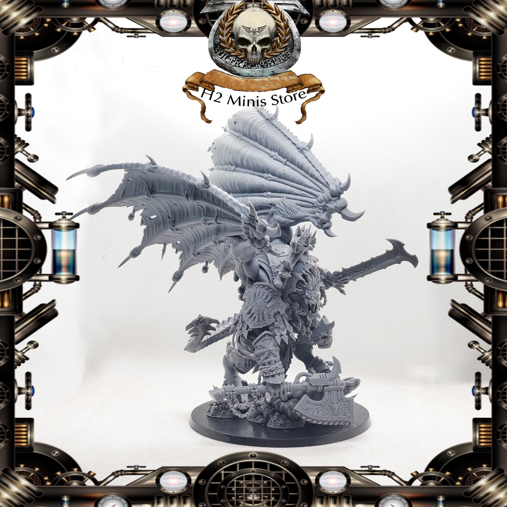 [Mô hình in 3D] Mô hình Warhammer Angron - Daemon Primarch of Khorne ...