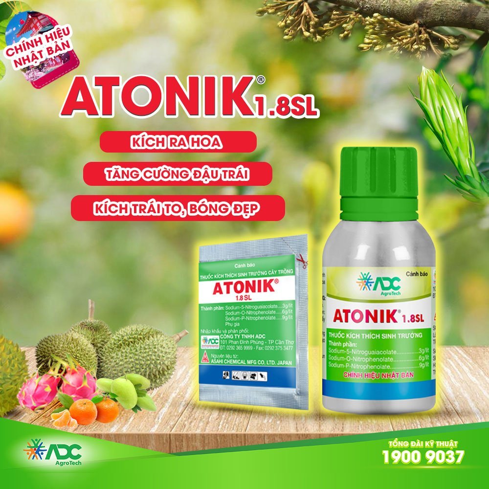 THUỐC KÍCH THÍCH SINH TRƯỞNG ATONIK 1.8SL CHÍNH HIỆU NHẬT BẢN Gói 10ml ...