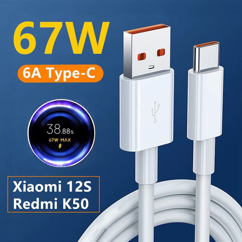 (Zin) Dây Sạc Nhanh Xiaomi 67W / 33W Cáp 6A - Hỗ Trợ Mi Turbo 67W Max ...
