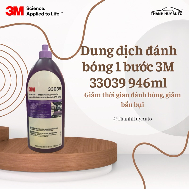 Dung dịch đánh bóng 1 bước 3M 33040 33039 | Shopee Việt Nam