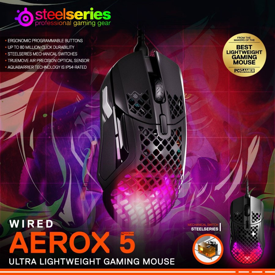 Chuột chơi game steelseries aerox 3 wireless( opened box) | Shopee Việt Nam