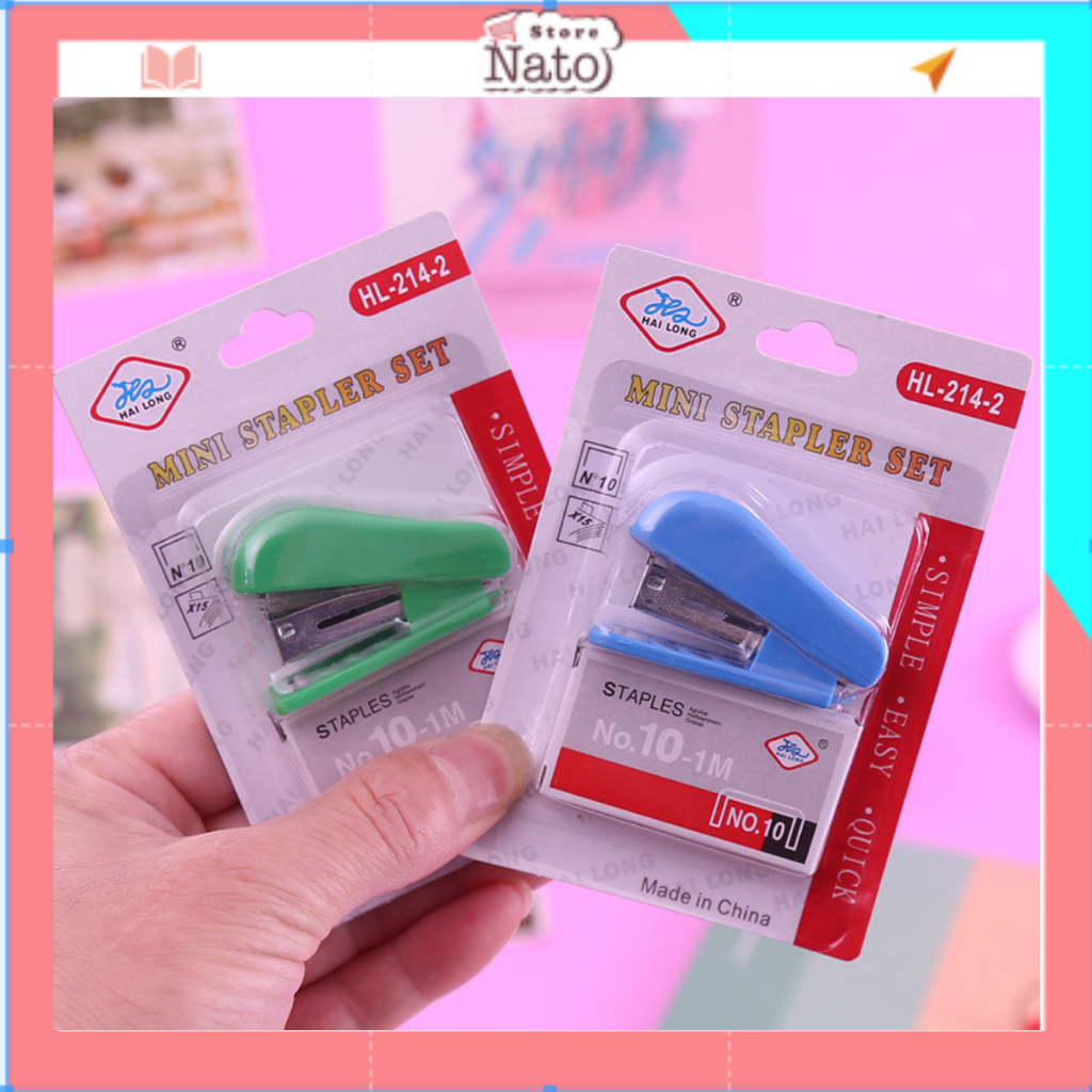 Ghim bấm giấy mini (kèm miếng ghim) nhỏ cute dễ thương NATO KG01 | Shopee Việt Nam