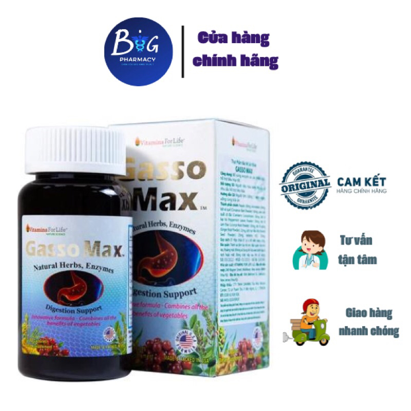 Hỗ trợ dạ dày - tiêu hoá Gasso Max | Shopee Việt Nam