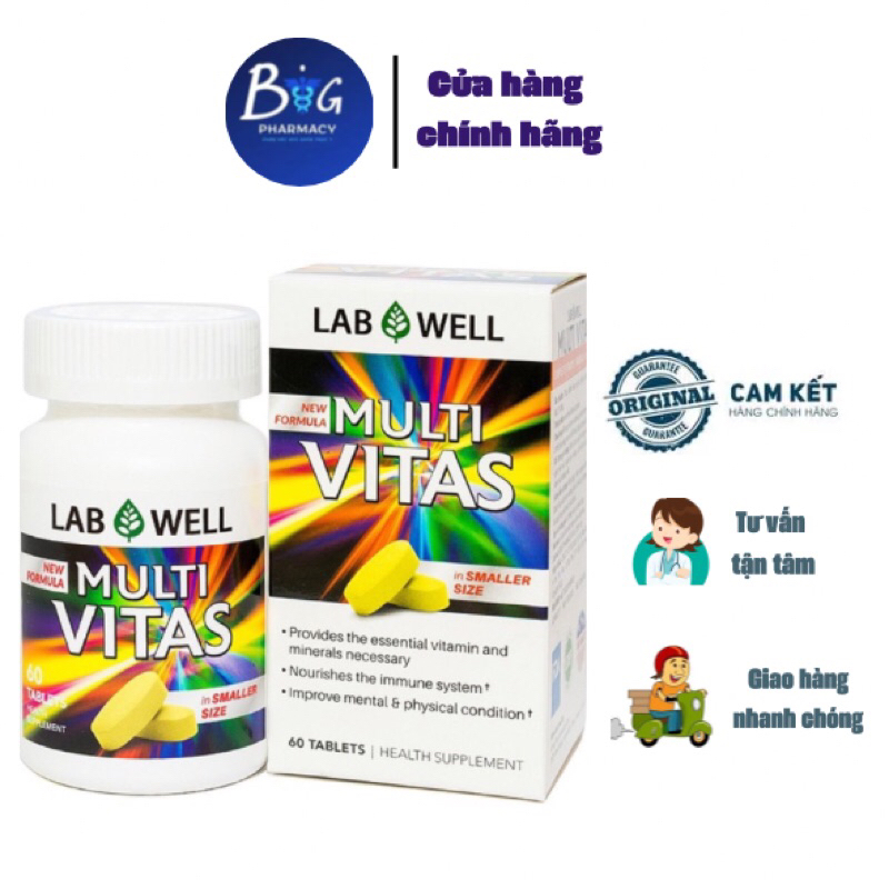 Viên Uống Bổ Sung Vitamin Multi Vitas Lab Well 60 Viên | Shopee Việt Nam