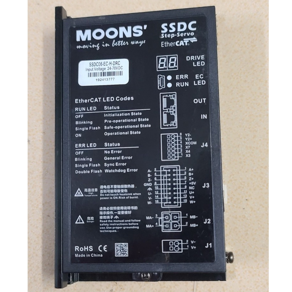 Combo driver MOONS' chạy mạng( hoặc code chạy độc lập)+ động cơ bước ...