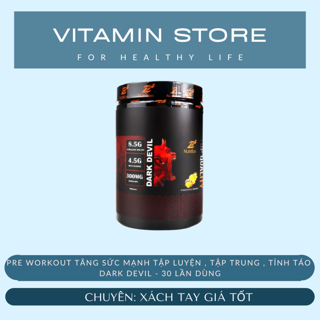 PRE WORKOUT TĂNG SỨC MẠNH TẬP LUYỆN , TẬP TRUNG , TỈNH TÁO DARK DEVIL ...