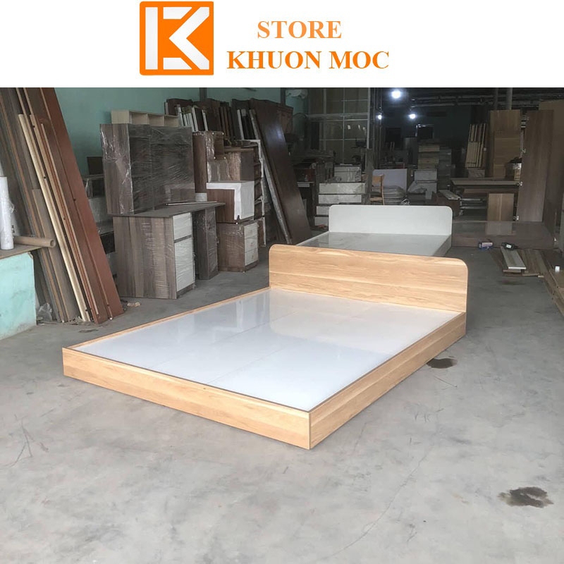 [FREE SHIP HCM]Giường ngủ bệt, Phản nằm ngủ kiểu nhật gỗ MDF Thái Lan tự lắp đơn giản KM38.5 ...
