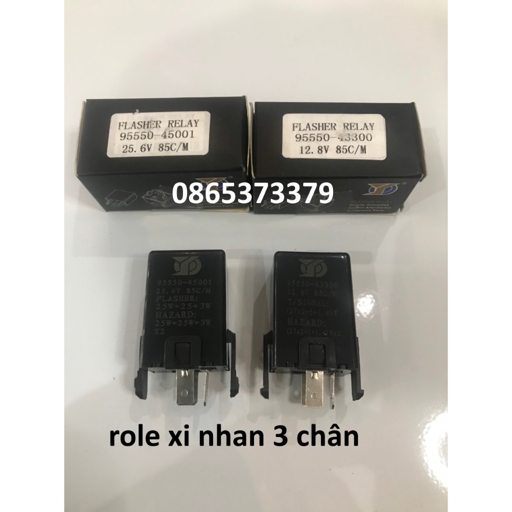 ROLE XI NHAN 3 CHÂN, ROLE NHÁY 3 CHÂN, ROLE XI NHAN Ô TÔ XE TẢI 12V 24V ...