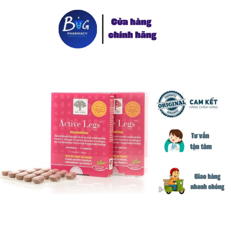 Viên Uống Hỗ Trợ Điều Trị Giãn Tĩnh Mạch Active Legs New Nordic 15 Viên ...