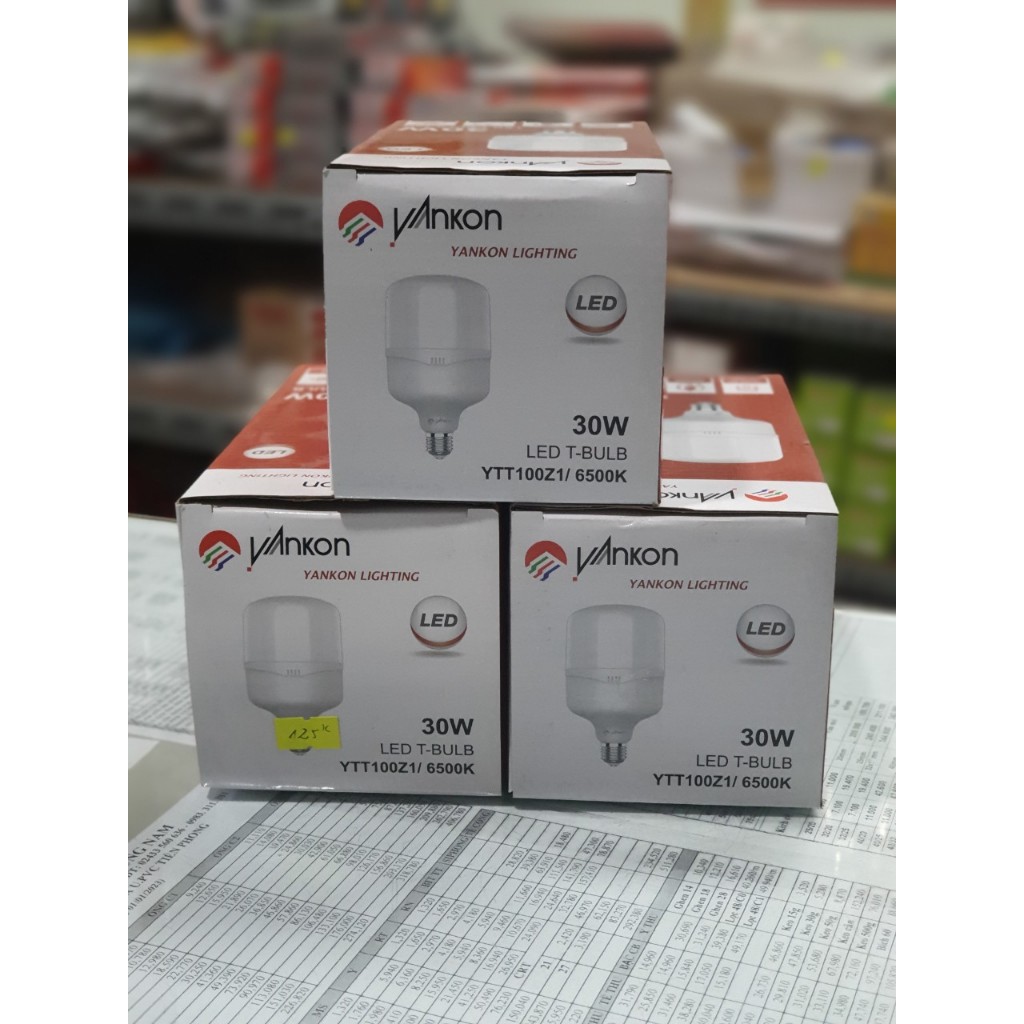 Bóng Led trụ 30w Yankon ánh sáng trắng 6500k, đui xoáy E27 | Shopee ...