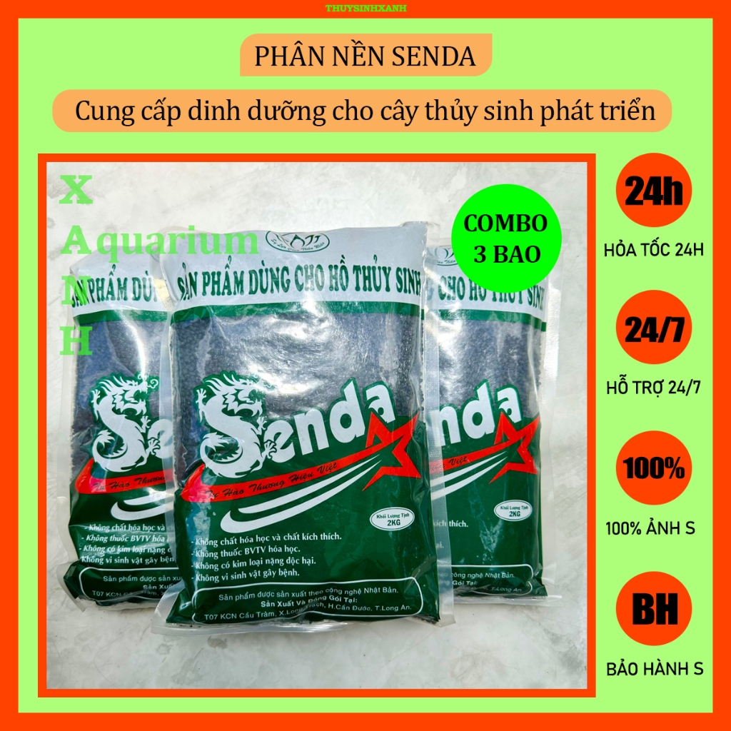 [Combo 3 bao] phân nền thủy sinh Senda 2kg | Shopee Việt Nam