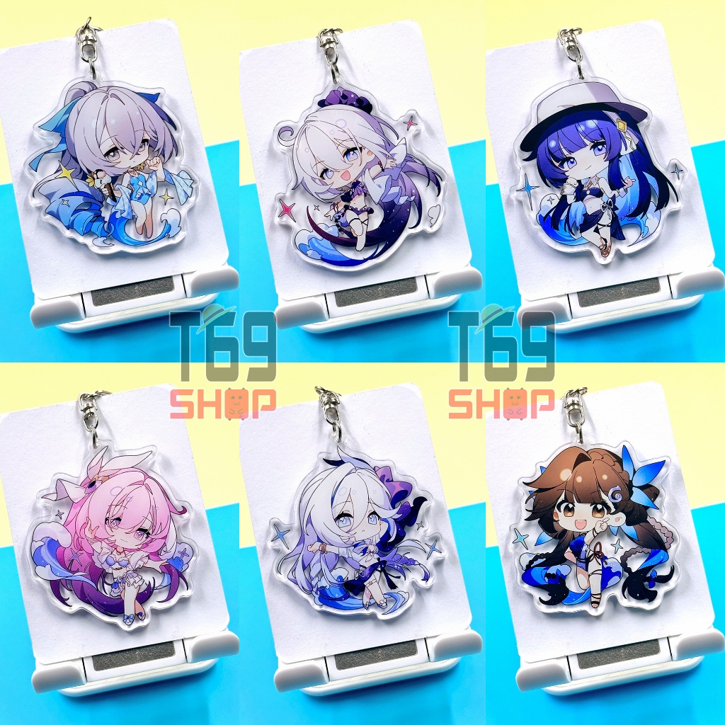 Móc khóa mica game Honkai Impact 3 - Summer ver (Loại cao cấp - Hình in ...