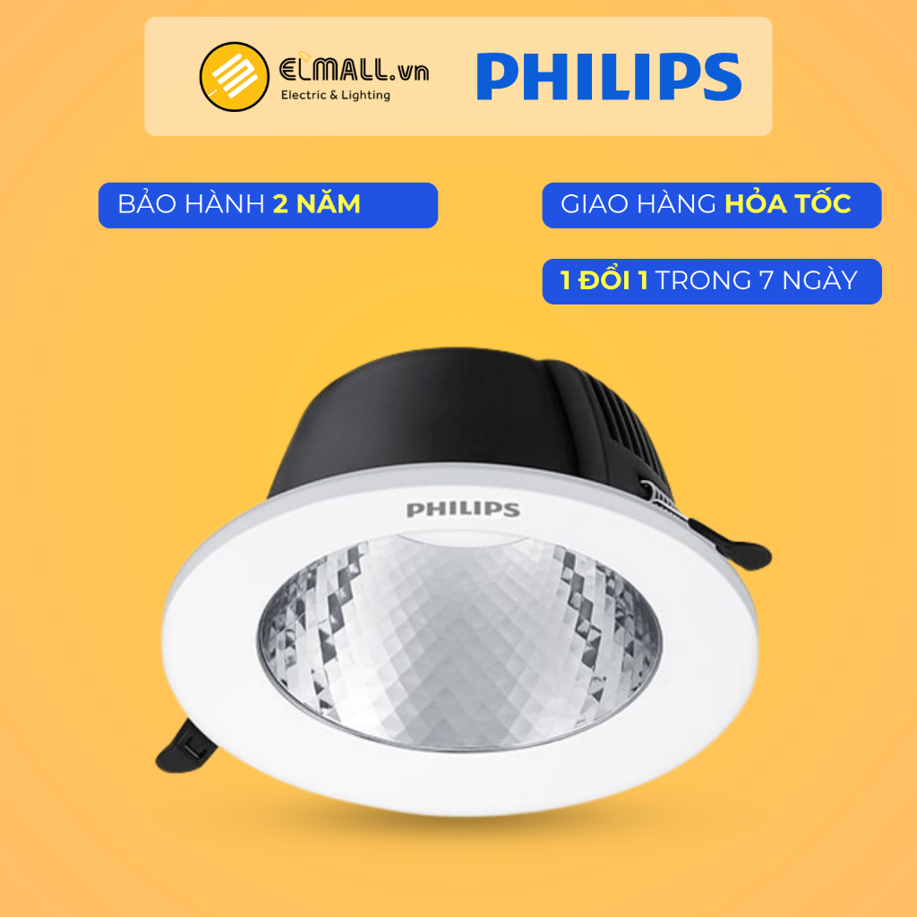 Đèn led âm trần Philips DN350B công suất 8W, 12W, 20w, 32W, Đèn âm trần ...