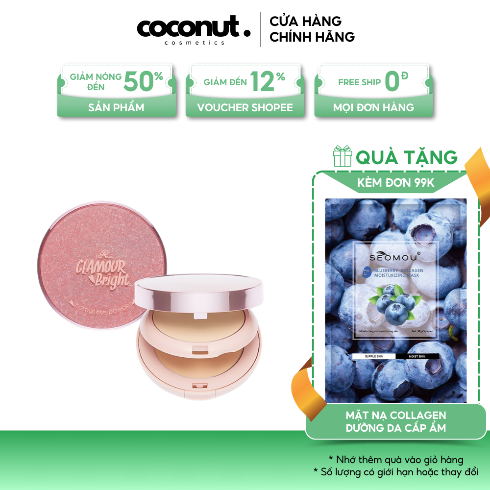 Phấn phủ 2 tầng Glamour Bright 2in1 Glitter & Vitamin C Complete Powder ...