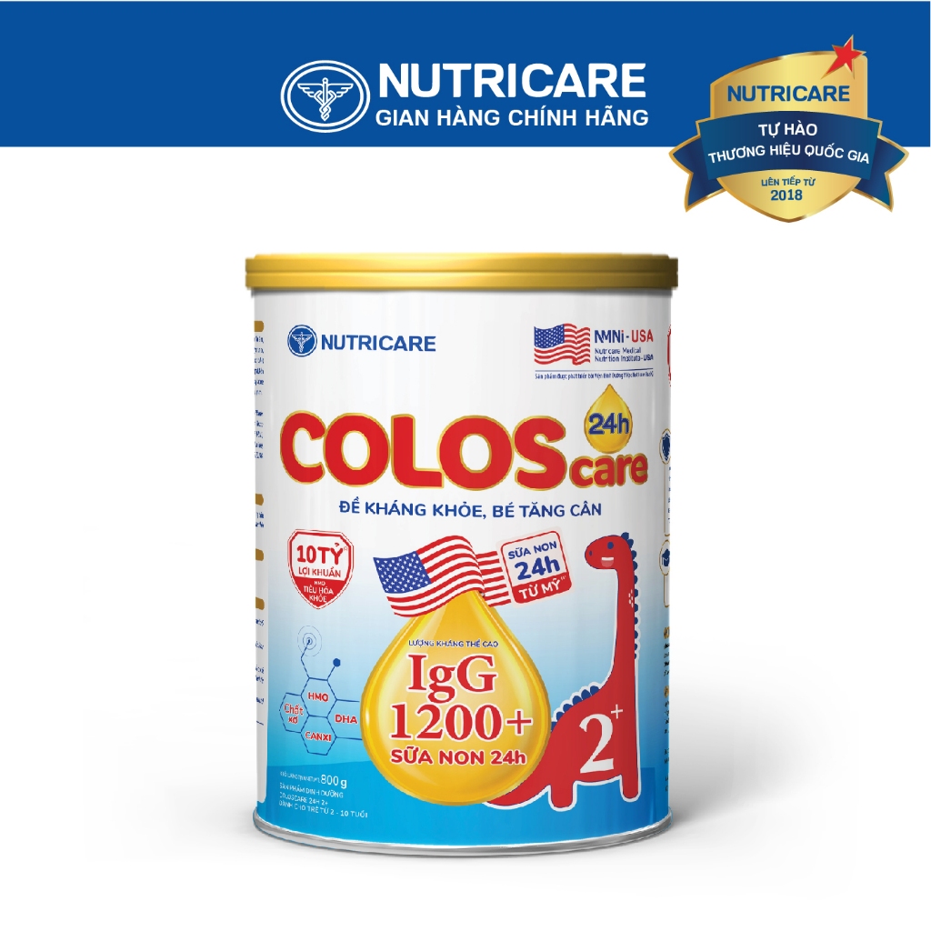 Sữa Bột COLOSCARE 24H 2+ Nutricare Bé Tăng Cân Cao Lớn Đề Kháng Khoẻ Tiêu Hoá Tốt Với Sữa Non ...