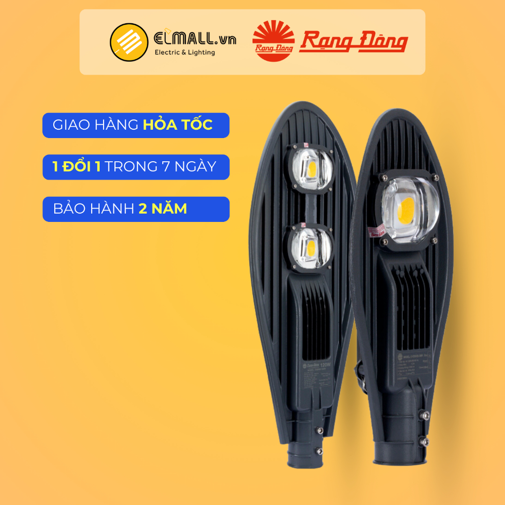 Đèn đường Rạng Đông 30W, 70W, 120W CSD02, Đèn đường led Rạng Đông hình chiếc lá chiếu sáng đường ...