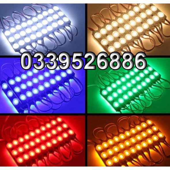 Led hắt 3 bóng 2835 kích thước 6011, 6012, 6113 màu trắng sáng / vàng ...