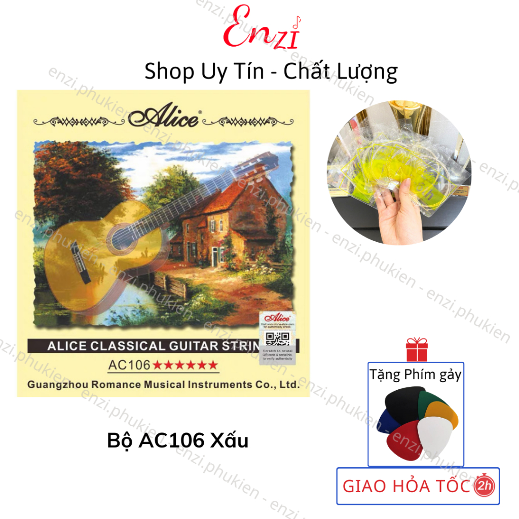 Dây đàn guitar classic Alice AC130 chính hãng dây nilon cho đàn ghita cổ điển Enzi | Shopee Việt Nam