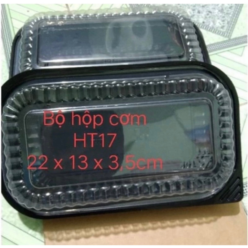 SỈ 100 HỘP NHỰA ĐẾ ĐEN HT17 VÀ HT12 NẮP TRONG | Shopee Việt Nam