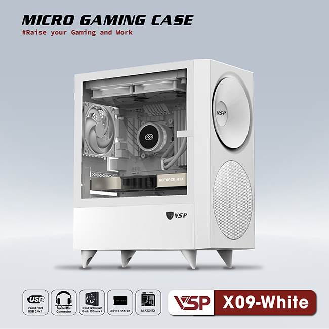 CASE VSP MICRO GAMING X09 - WHITE | Shopee Việt Nam