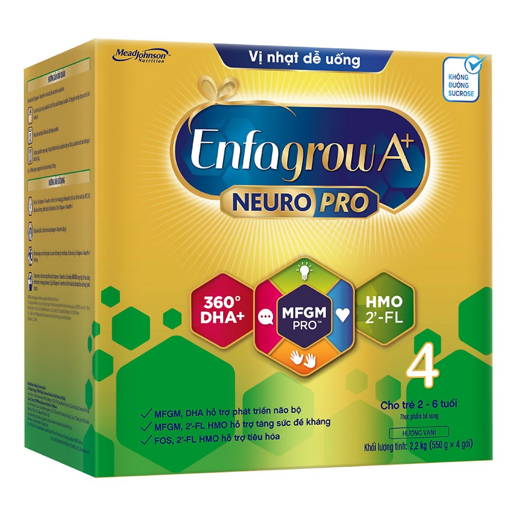 Mua 3 tặng 1 hop 2.2kg Sữa Bột Enfagrow A+ Neuropro 4 - FL HMO Vị 2025 ...