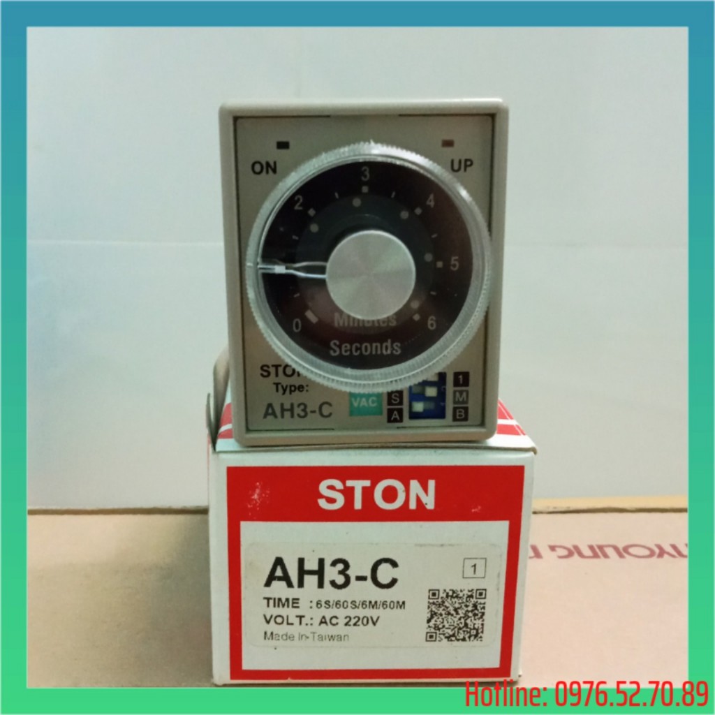 Timer rơ le thời gian STON AH3-A ( 1 Giây/10 Giây/1 Phút/10 Phút ) | Shopee Việt Nam