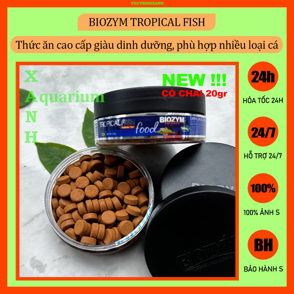 Thức ăn dán cá cảnh Biozym Tropical Fish | Shopee Việt Nam