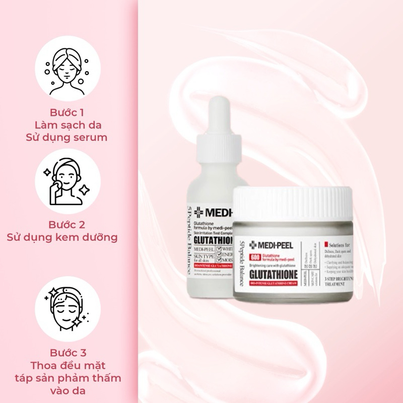 Serum, Kem Dưỡng Dưỡng Trắng MEDIPEEL Glutathione 600 White. | Shopee ...