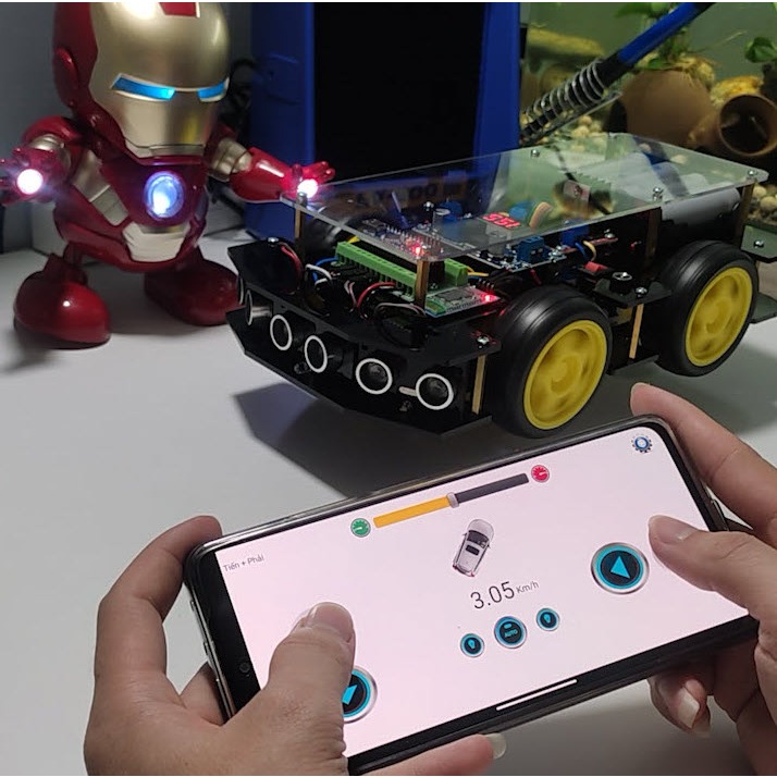 Xe Lập Trình Arduino Bluetooth Đầy Đủ Linh Kiện (có Tặng Code + App ...
