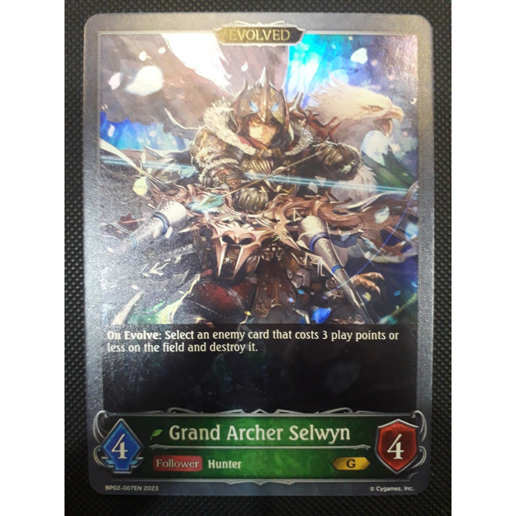 Thẻ bài Shadowverse Evolve BP02-007EN - Grand Archer Selwyn (Evolved) - Forestcraft - Follower ...