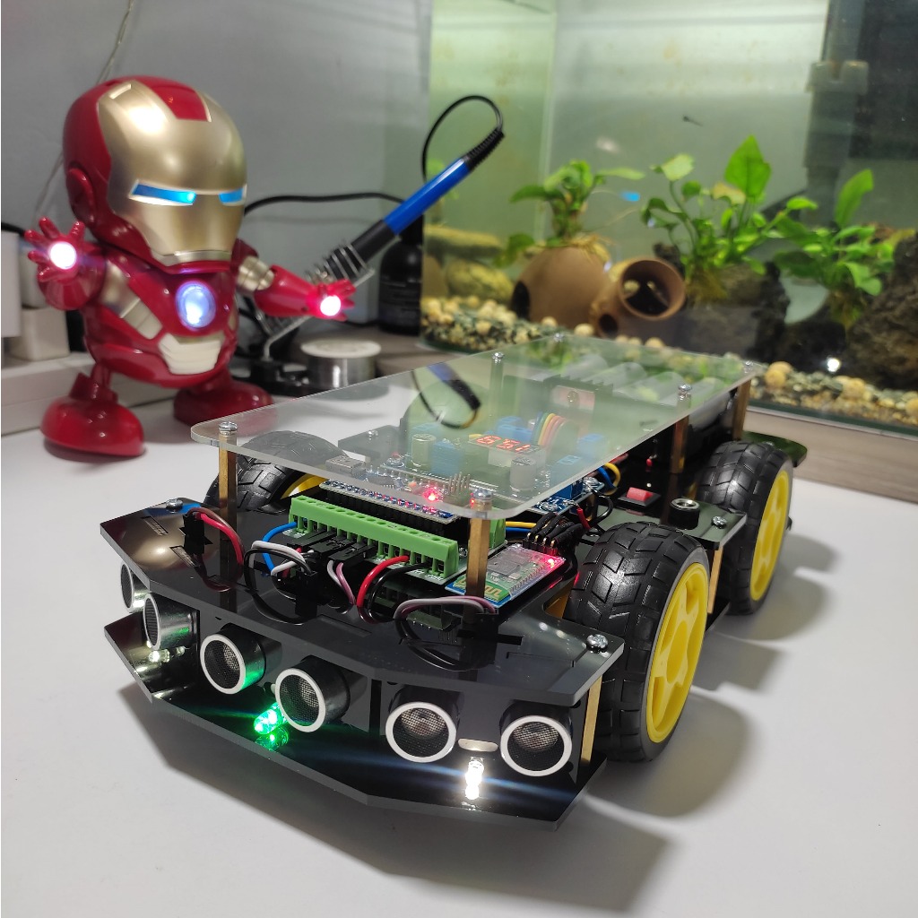 Xe Lập Trình Arduino Bluetooth Đầy Đủ Linh Kiện (có Tặng Code + App ...