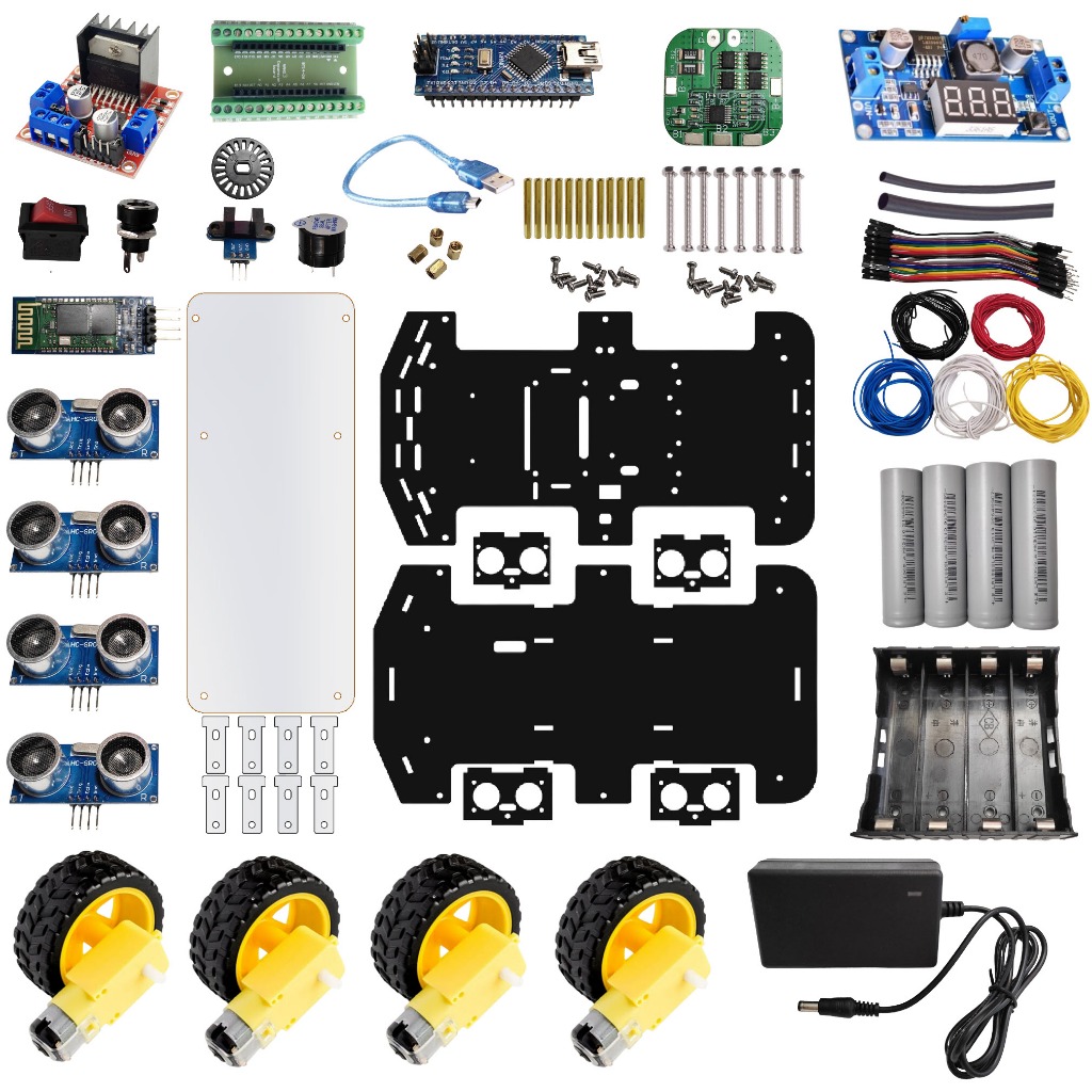 Xe Lập Trình Arduino Bluetooth Đầy Đủ Linh Kiện (có Tặng Code + App ...