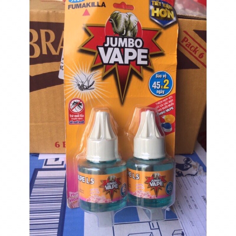 Bộ Đôi Chất Xông Đuổi Muỗi Jumbo Vape | Shopee Việt Nam