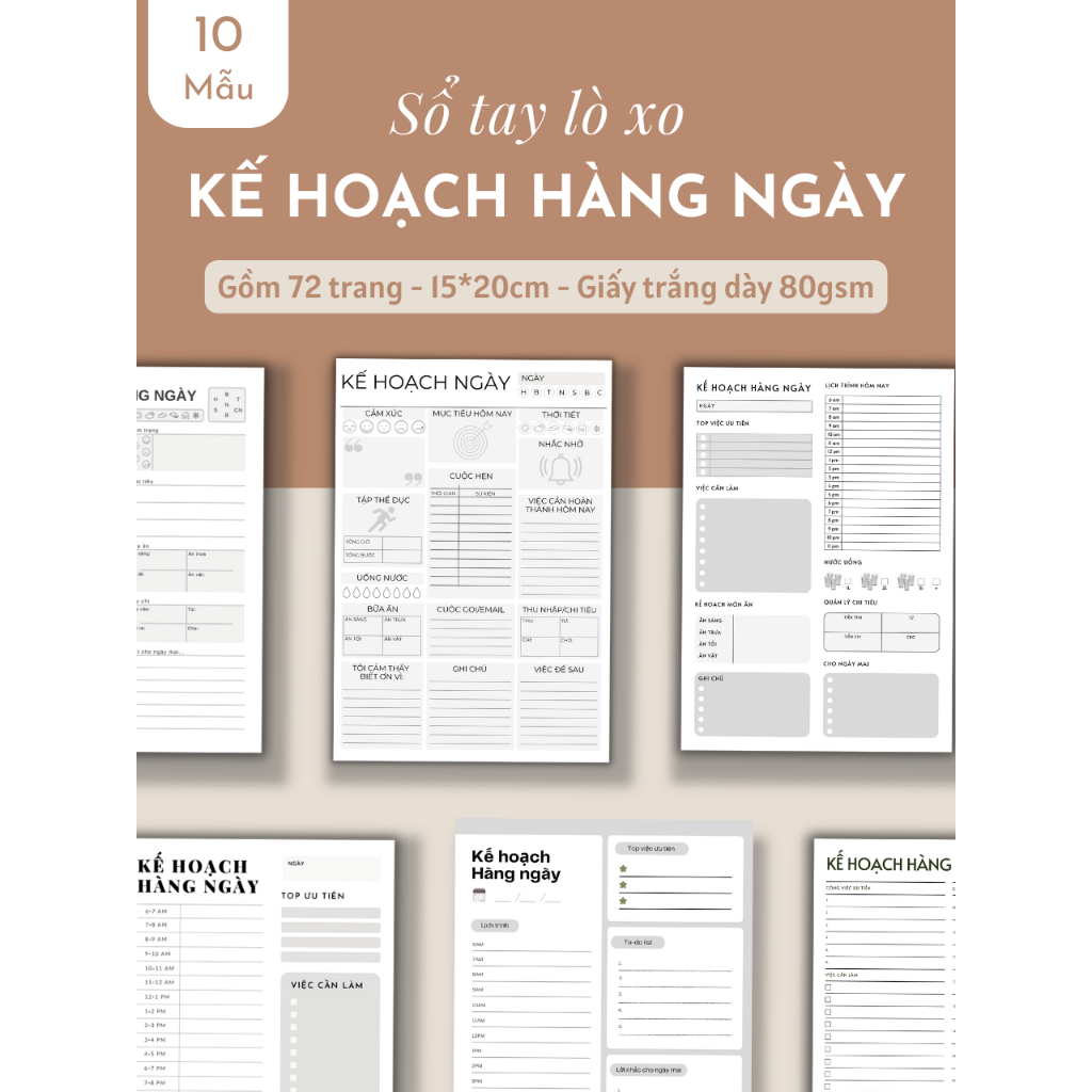 [Daily Planner 2025] Sổ Tay Kế Hoạch Mục tiêu Nhật Ký Hàng Ngày Daily ...