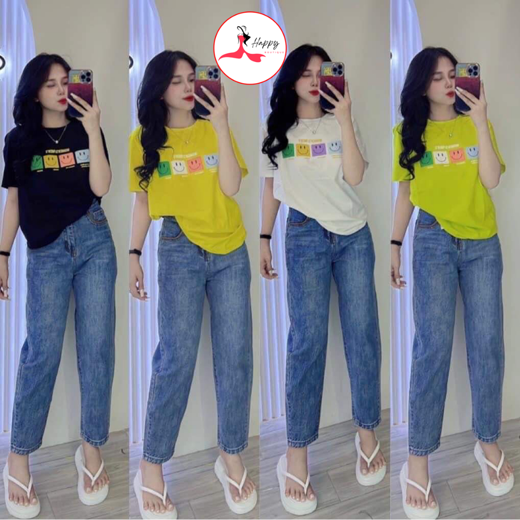 Áo Thun Thái Nữ Cotton 100% [Mã A33] Form Vừa 40~60kg, Phong Cách, Cá ...