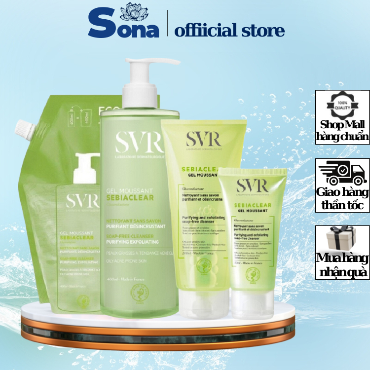 Sữa Rửa Mặt SVR Cho Da Dầu Mụn - SVR Sebiaclear Gel Moussant 55ml-200ml ...
