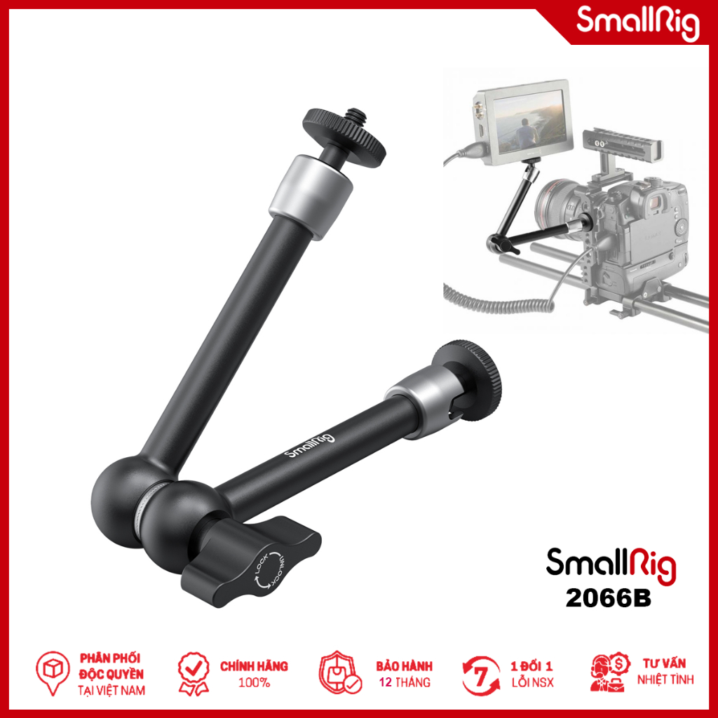 SMALLRIG 2066B (9.8 in) - Tay Arm Gắn Phụ Kiện Monitor / Đèn LED - Hàng ...