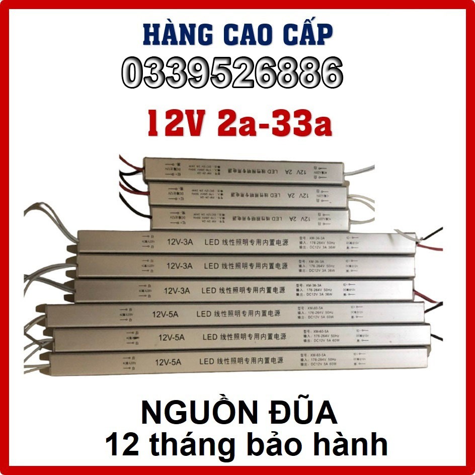 Nguồn 12V 5A, 10A, 12.5A, 16.7A, 25A, 33A nguồn mỏng, dẹt. | Shopee Việt Nam