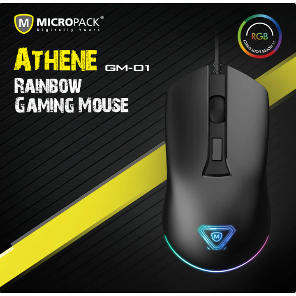 Chuột vi tính Micropack Wired Rainbow Gaming Mouse-Black | Shopee Việt Nam