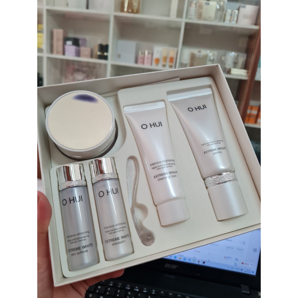 (Date T2025) Set Kem Ohui dưỡng trắng mờ thâm nám Ohui extreme white ...