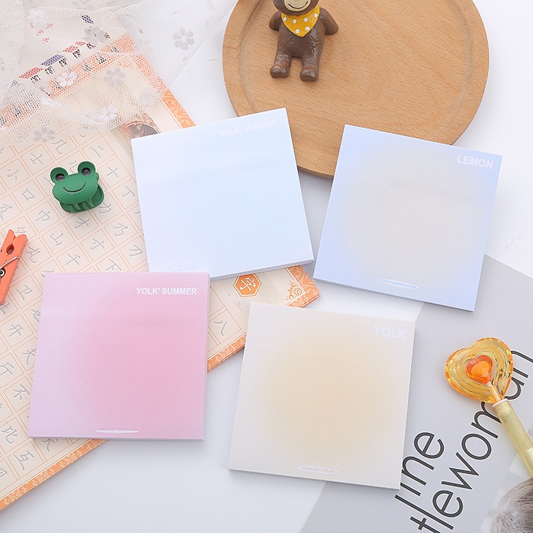 Combo 4 cuốn Tập 50 tờ giấy note ghi chú dày mịn Sticky Note 4 màu cao ...