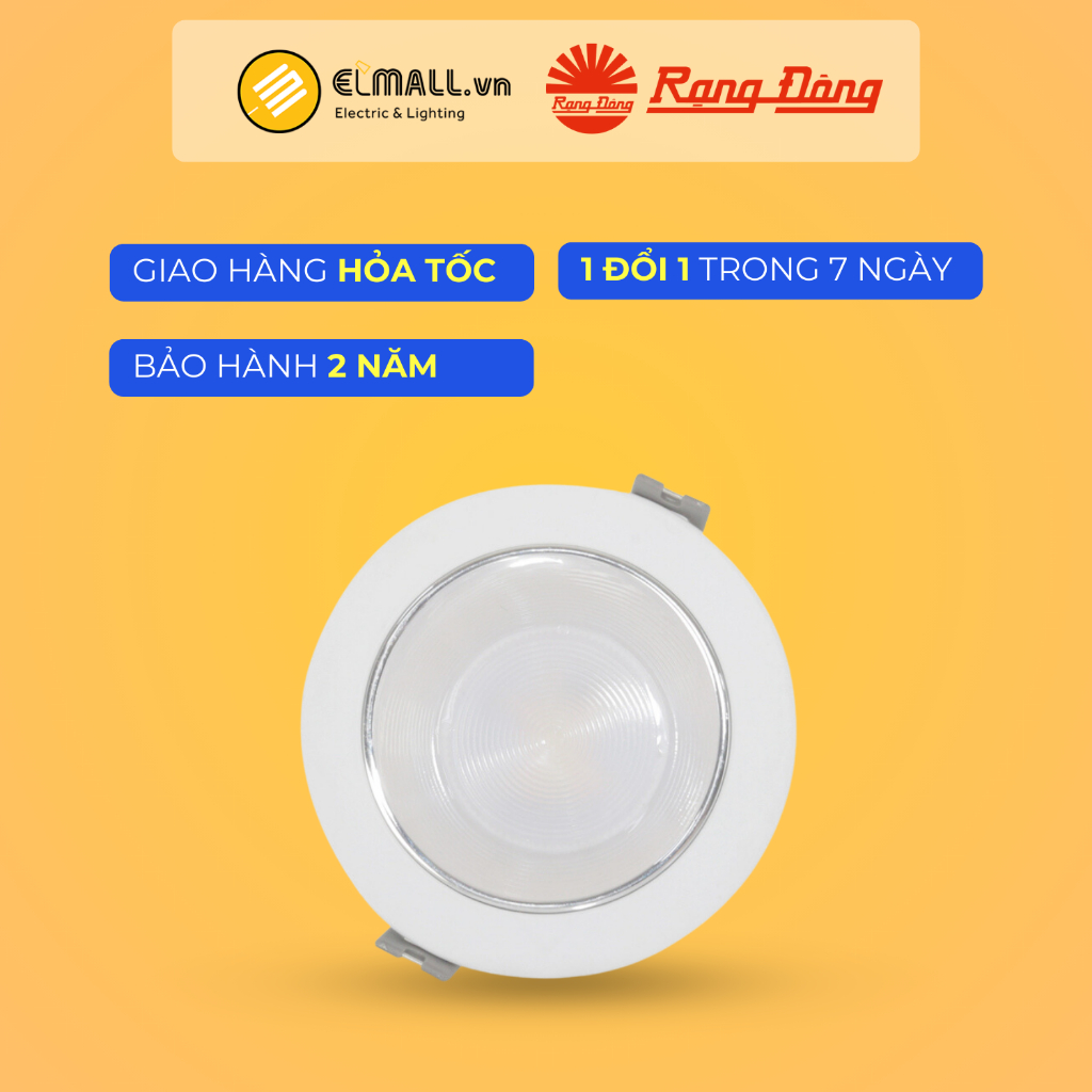 Đèn âm trần downlight đổi màu COB AT17 Rạng Đông - ELMALL | Shopee Việt Nam