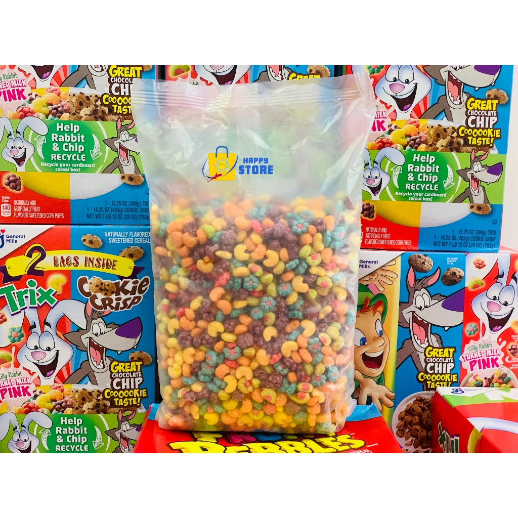 HÀNG NHẬP MỸ - NGŨ CỐC ĂN SÁNG FRUIT TRIX & COOKIE CRISP | Shopee Việt Nam