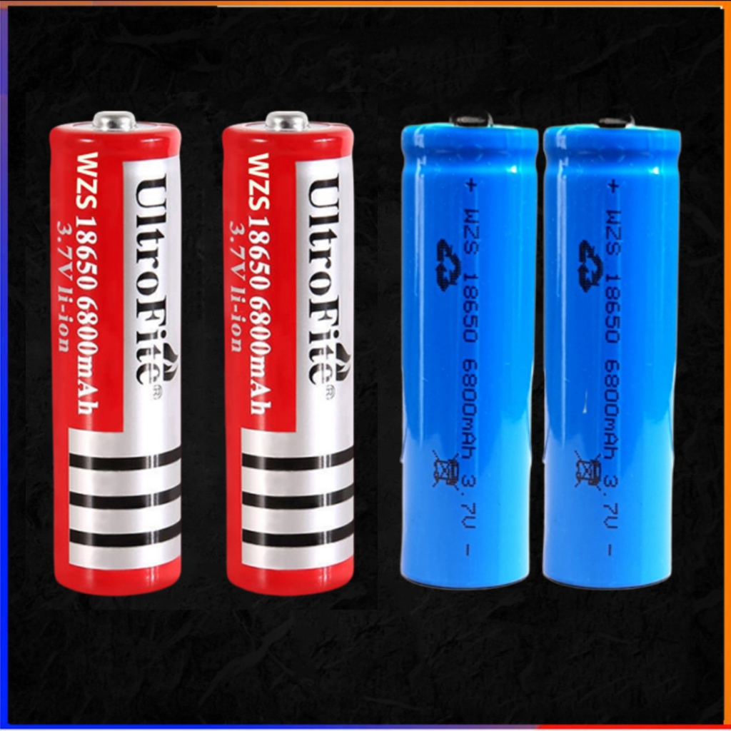 Pin sạc ultrafire 18650 6800mAh 3.7V 4.2V | Shopee Việt Nam