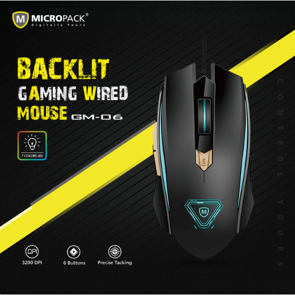 Chuột vi tính Micropack Wired RGB Gaming Mouse GM-06 | Shopee Việt Nam