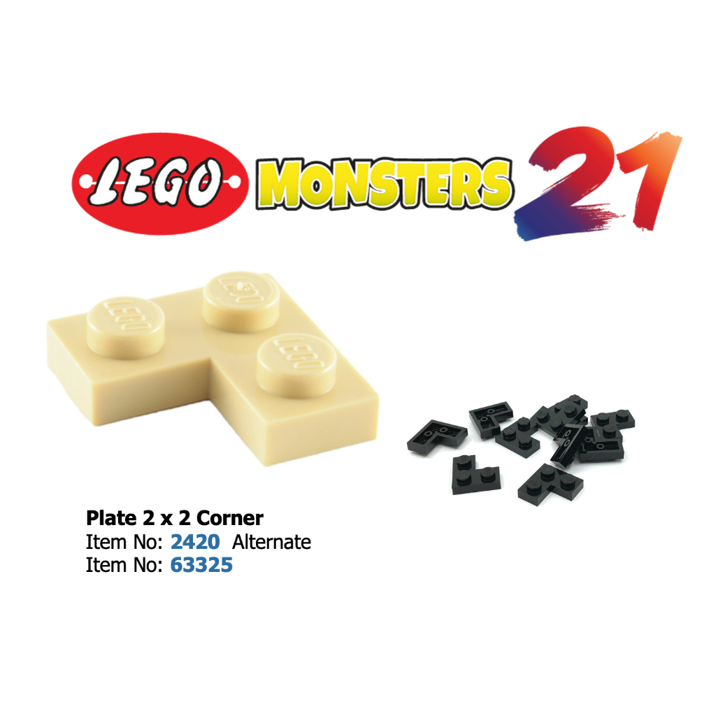 [1 cái]-Lego chính hãng, Tấm 2x2 Góc - ID 63325 , 2420 | Shopee Việt Nam